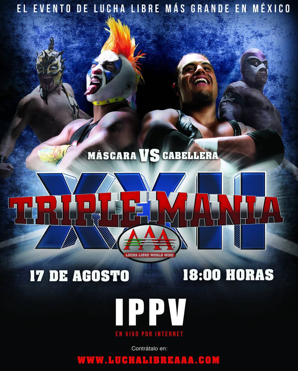 AAA Triplemania 22 (Cobertura y resultados 17/8/14) - Texano Jr Rapado ...