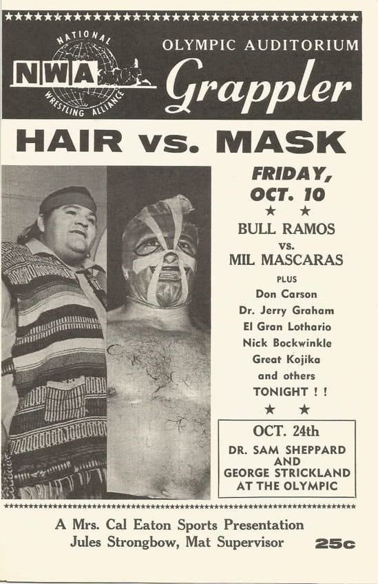 45º Aniversario de la lucha entre Mil Máscaras y Bull Ramos. | Superluchas