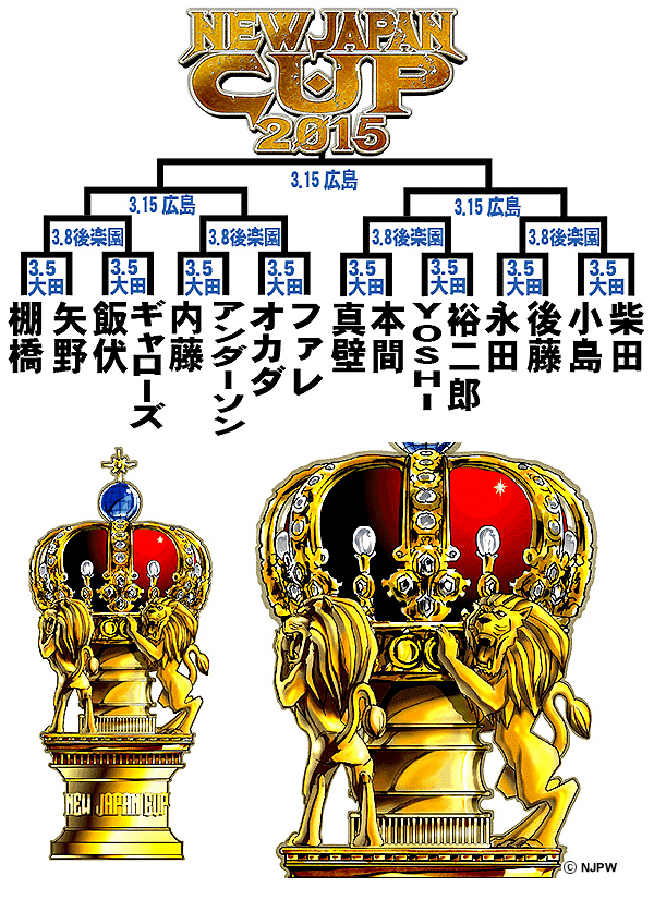 NJPW: Listo el calendario de encuentros para la «New Japan Cup 2015 ...