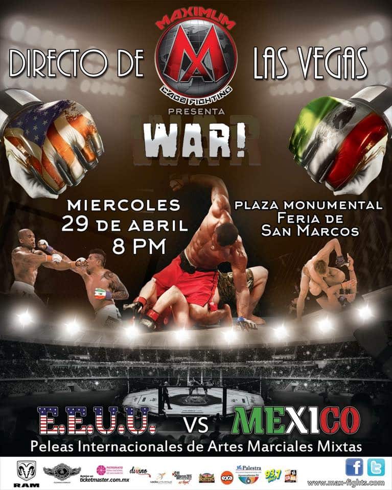 Maximum Cage Fighting presenta: WAR! en la Feria de San Marcos ...