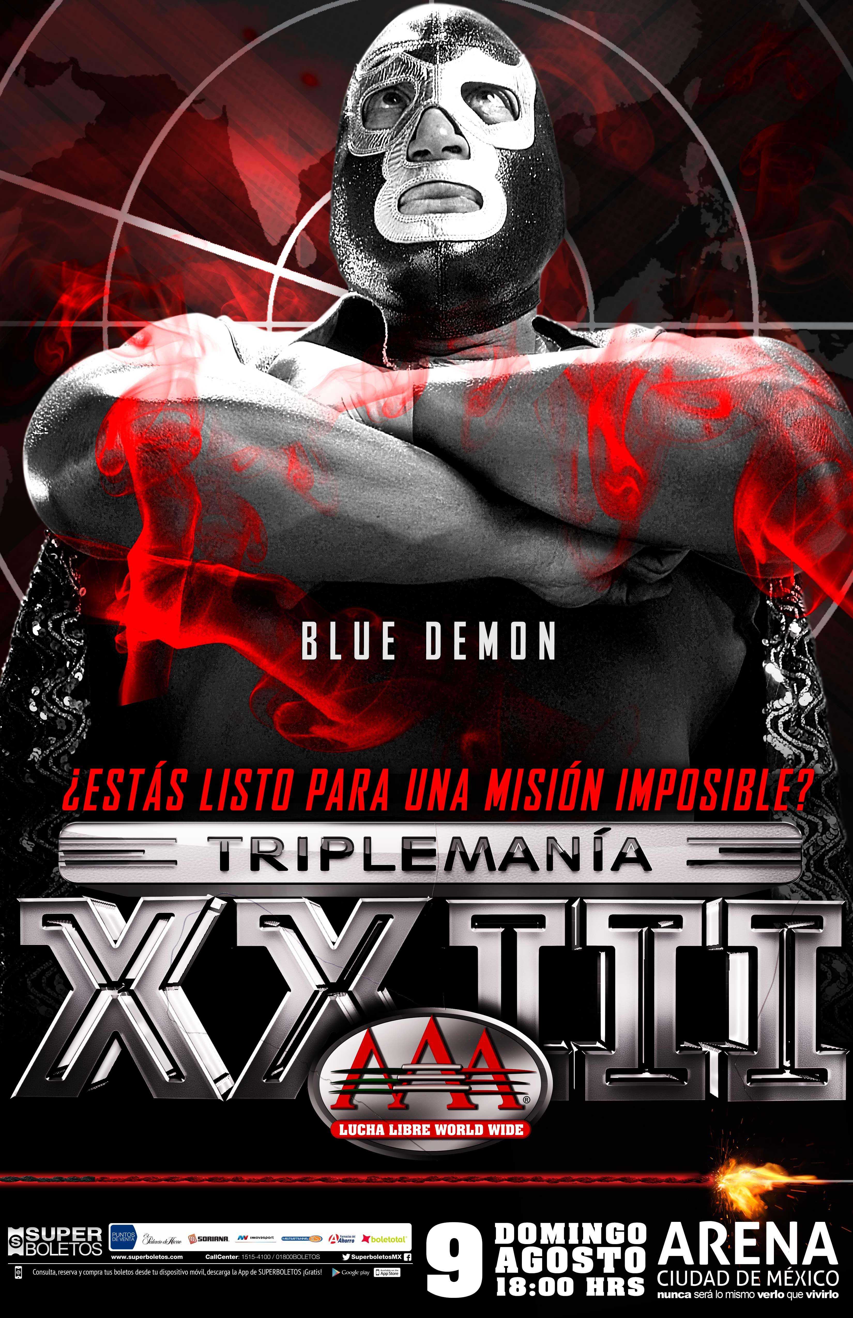 AAA - En Triplemanía XXIII será la gran celebración de Blue Demon Jr ...