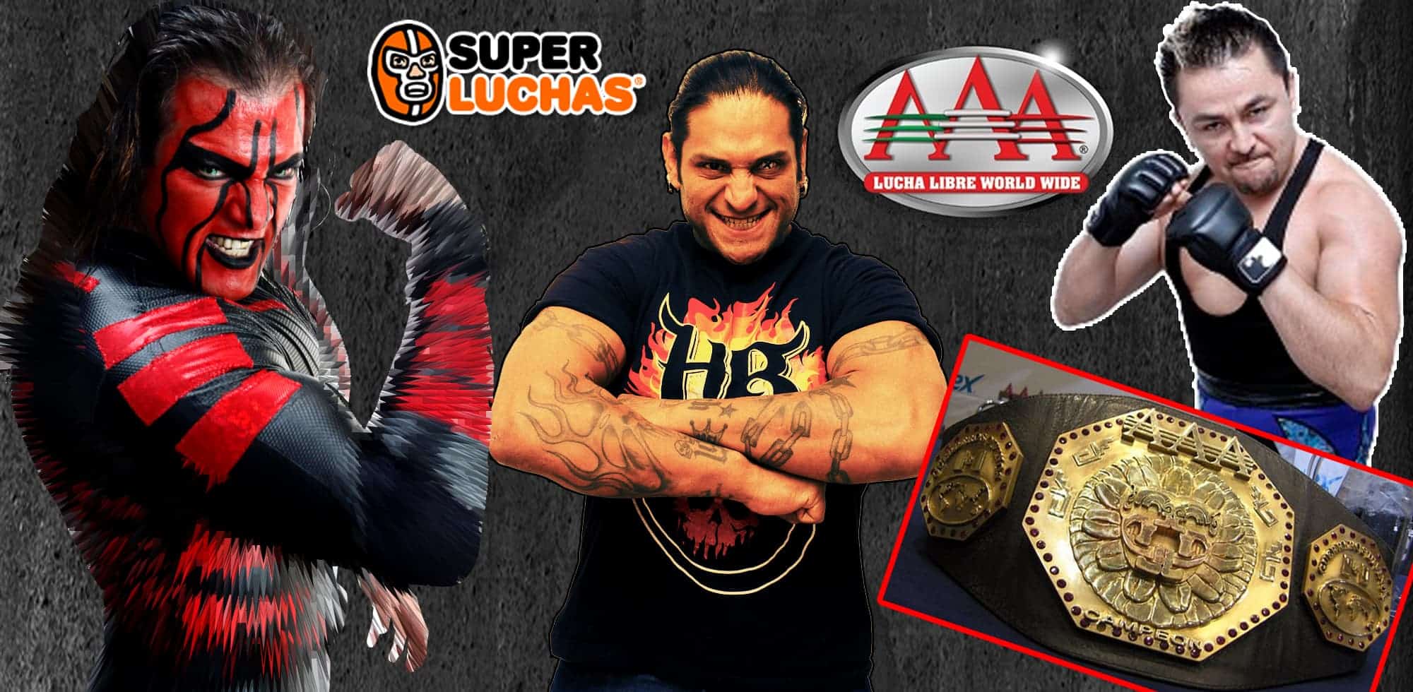 Nuevo MegaCampeón AAA en Guerra de Titanes 2015 - Cibernético, Chessman ...