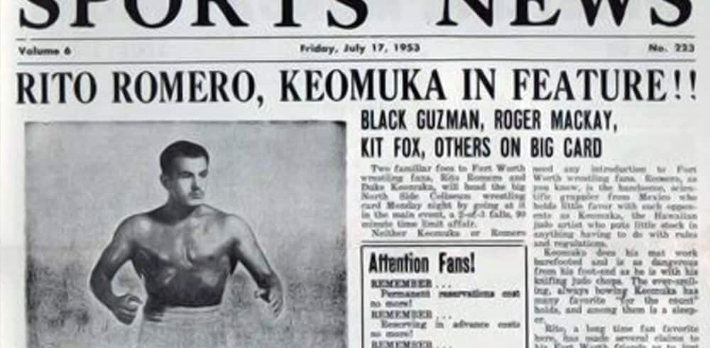 Ventana al pasado — 1957: Rito Romero, el «latin lover» y otros rudos ...