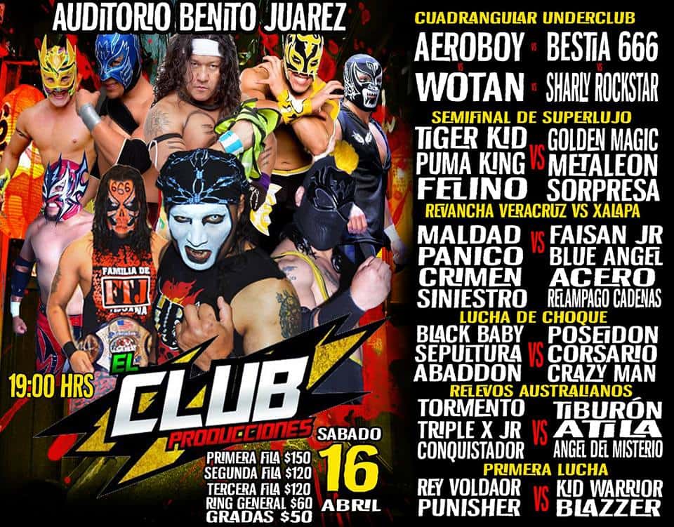 Sharly Rockstar, Bestia 666, Aeroboy y Wotan protagonizan cartel en ... Sharly Rockstar, Bestia 666, Aeroboy y Wotan protagonizan cartel en ...