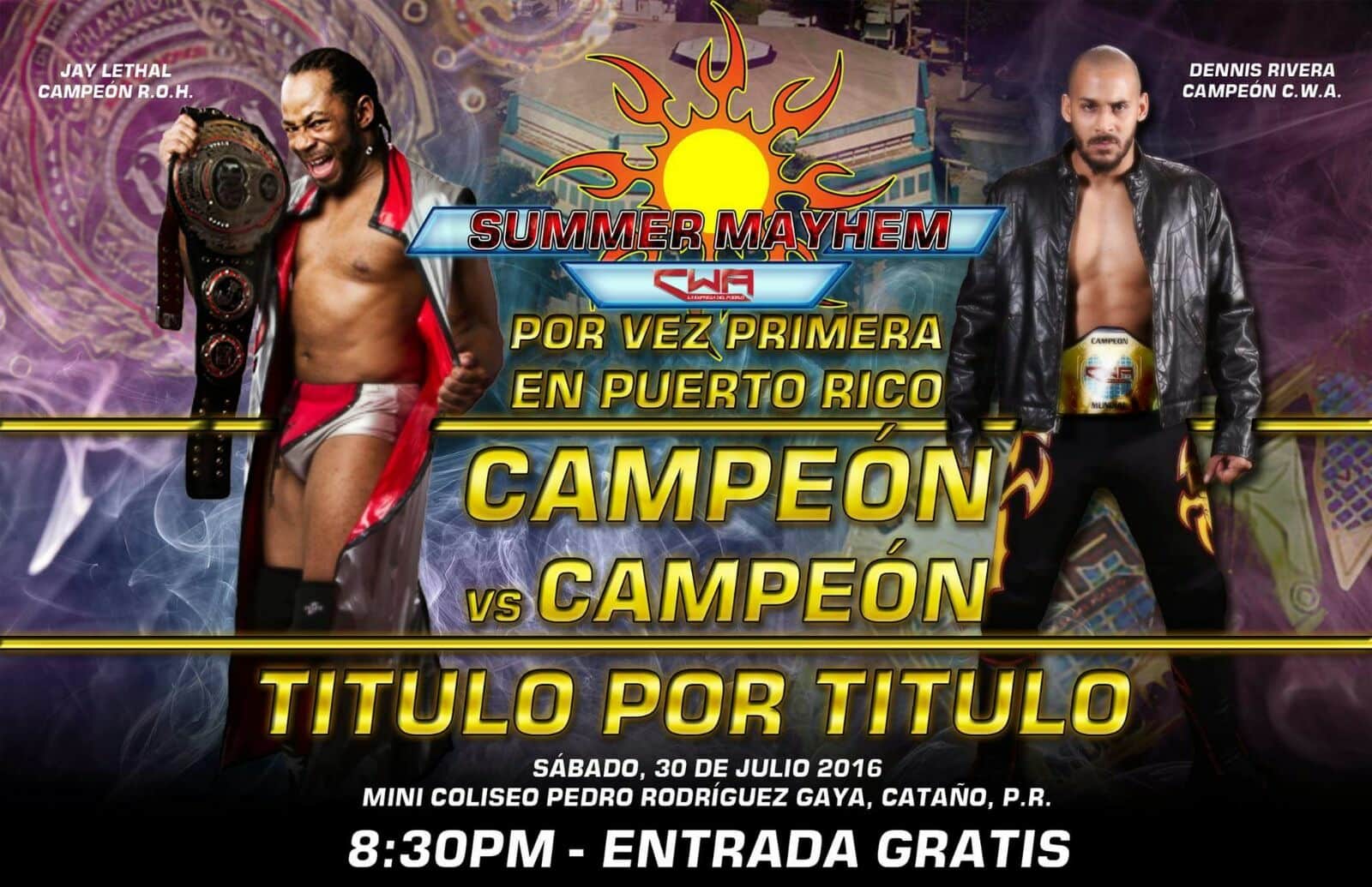 VIDEO: Cartelera FINAL para SUMMER MAYHEM este sábado 30 en Cataño ...