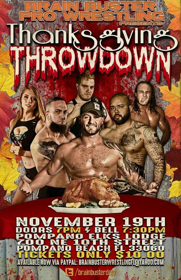 Brain Buster Pro Wrestling Presenta Thanksgiving Throwdown | Superluchas