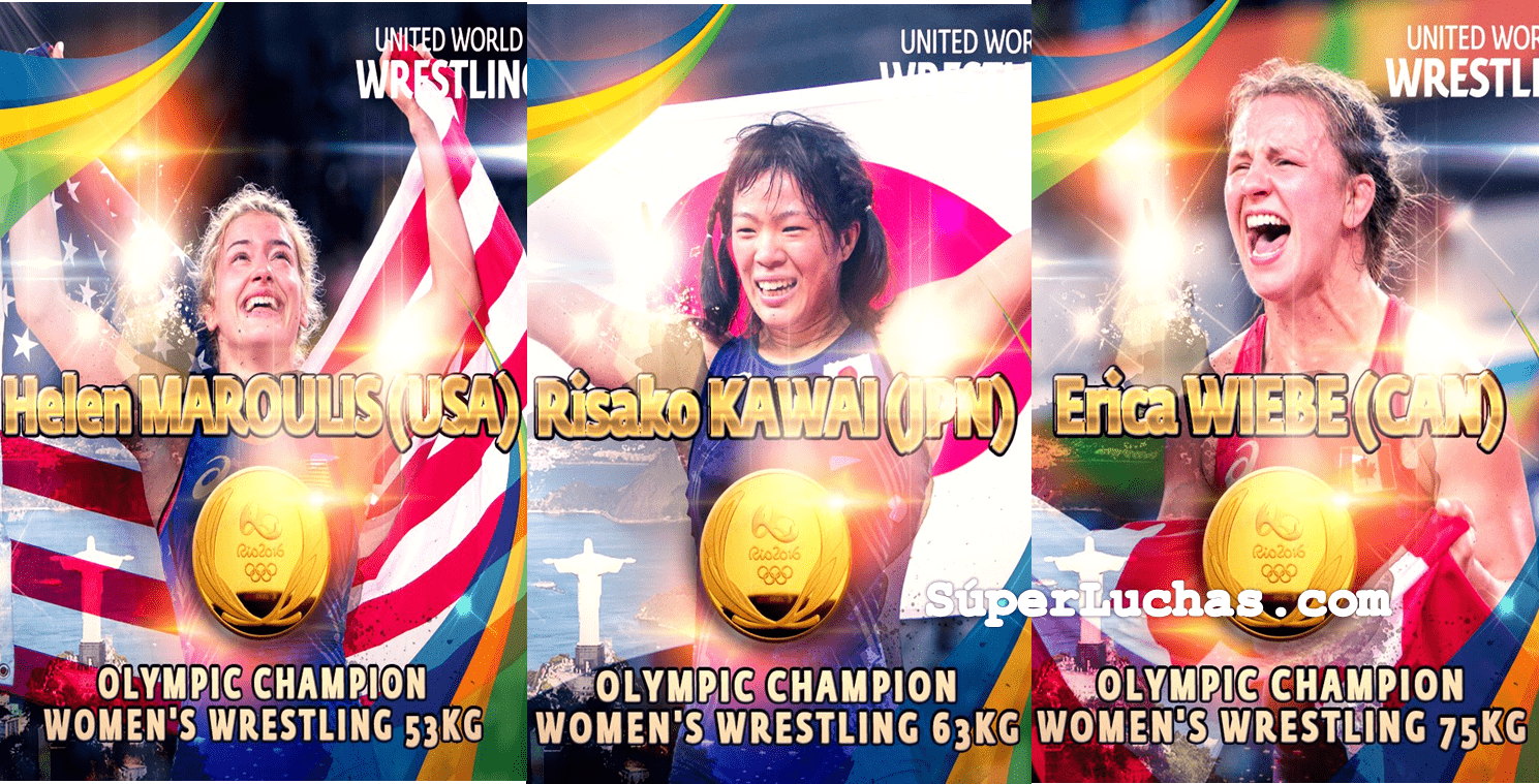 La lucha femenil cerró en Rio 2016 con Oro para Estados Unidos, Japón y ...
