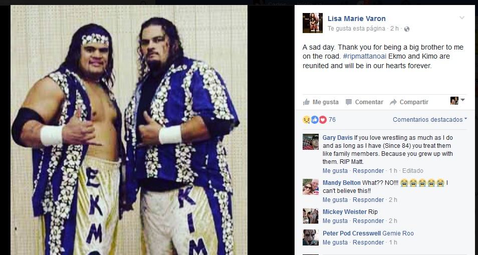 El mundo de la lucha libre se entristece ante la muerte de Rosey ...