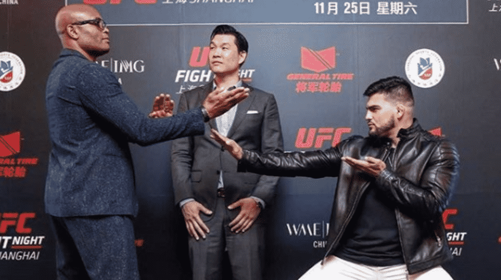 Primer careo Anderson Silva vs. Kelvin Gastelum para UFC Shanghai