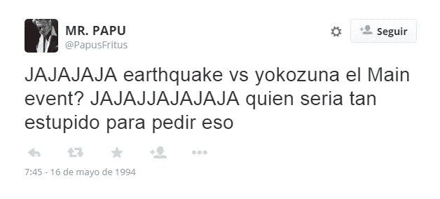 Monday Night Raw Clásico (16 mayo 1994) — Yokozuna vs. Earthquake