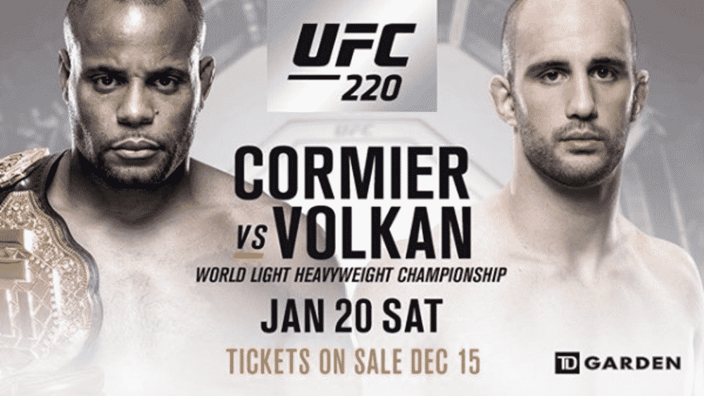 Póster oficial de UFC 220, con dos títulos en juego | Superluchas