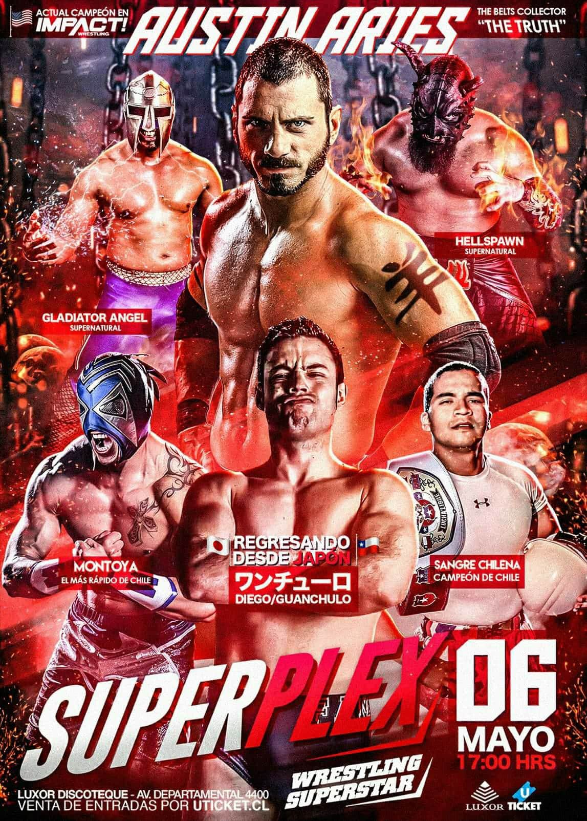 CHILE: Wrestling Superstar y Hugo Savinovich presentan SUPERPLEX ...