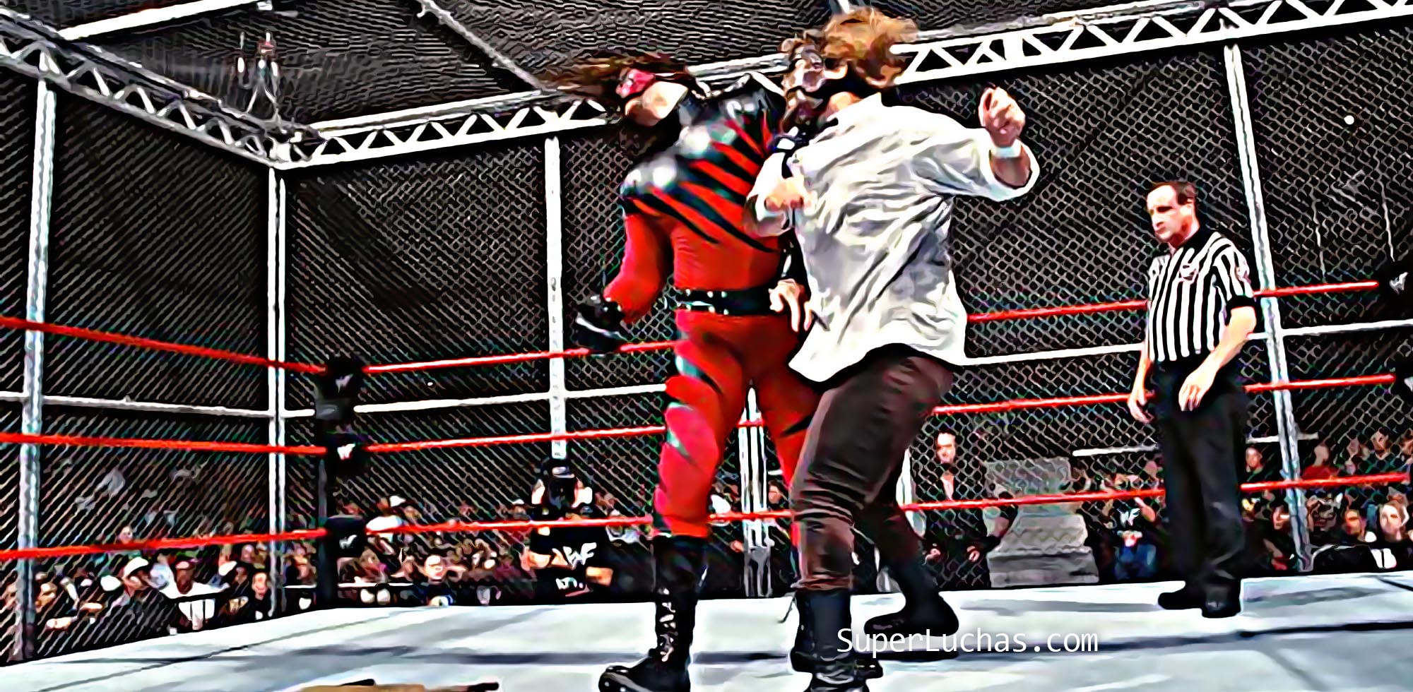 La última vez que una lucha de Hell in a Cell terminó sin decisión ...