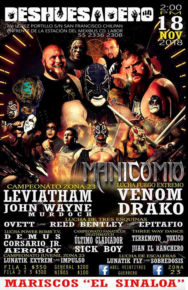 El epicentro de la lucha extrema: “Manicomio Zona 23” | Superluchas