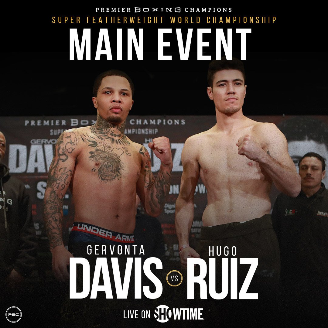 Davis derrotó a Ruiz en un round, se mantiene como campeón