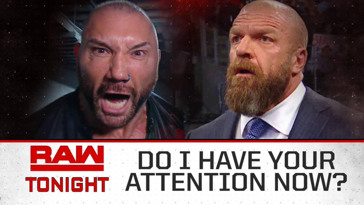 El plan original para Batista esta semana en Raw | Superluchas