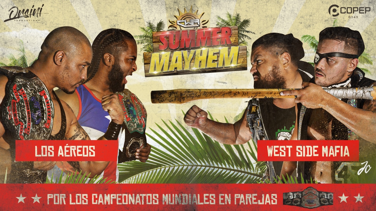 Cartel para Summer Mayhem - Mike Nice vs Nazareno por el Campeonato de ...