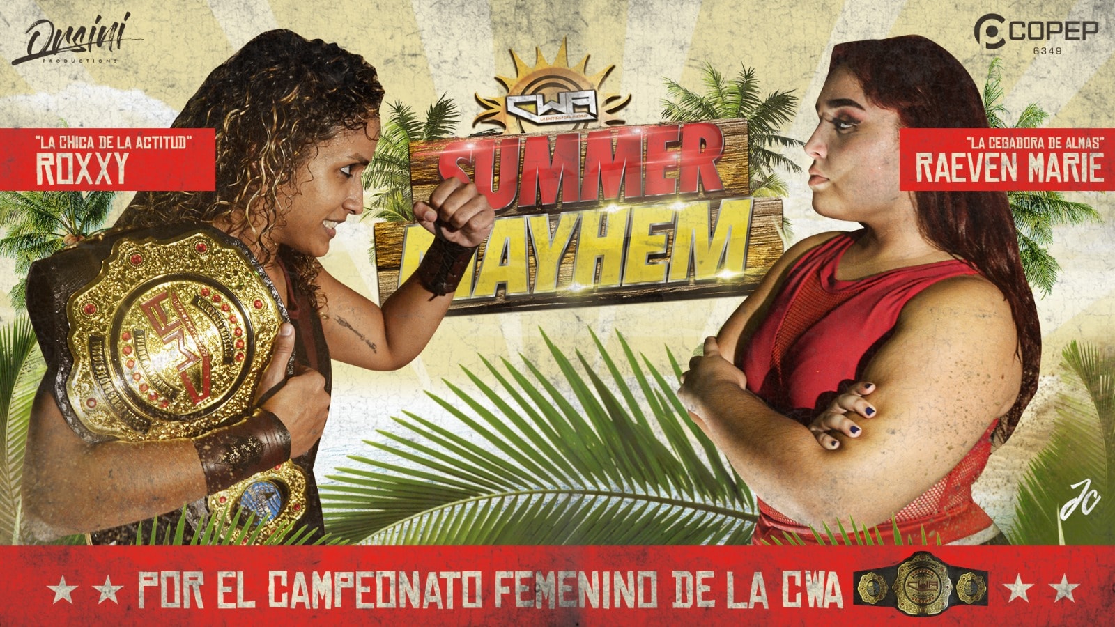 Cartel para Summer Mayhem - Mike Nice vs Nazareno por el Campeonato de ...