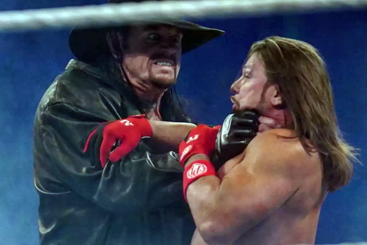 Fotos: Undertaker vs AJ Styles se grabó en 8 horas