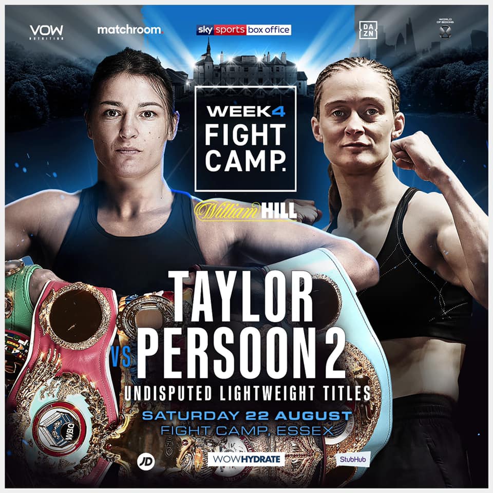 Taylor vs. Persoon sucederá en agosto