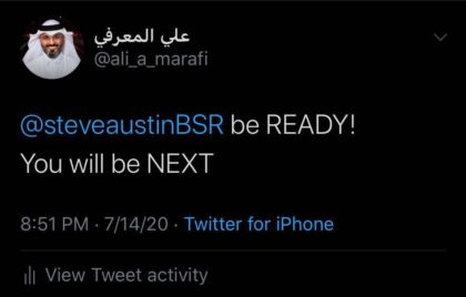 El Presidente de QPW Ali Marafi quiere a Stone Cold en Super Slam 3
