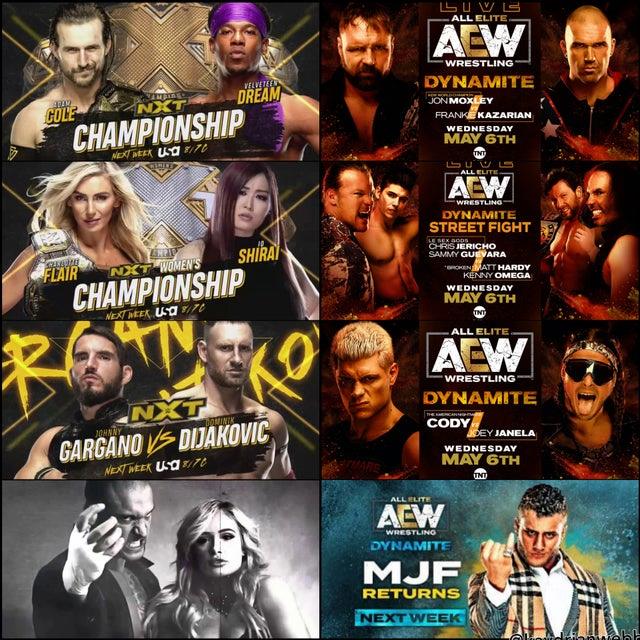 WWE está molesta por el éxito de AEW Dynamite sobre NXT | Superluchas