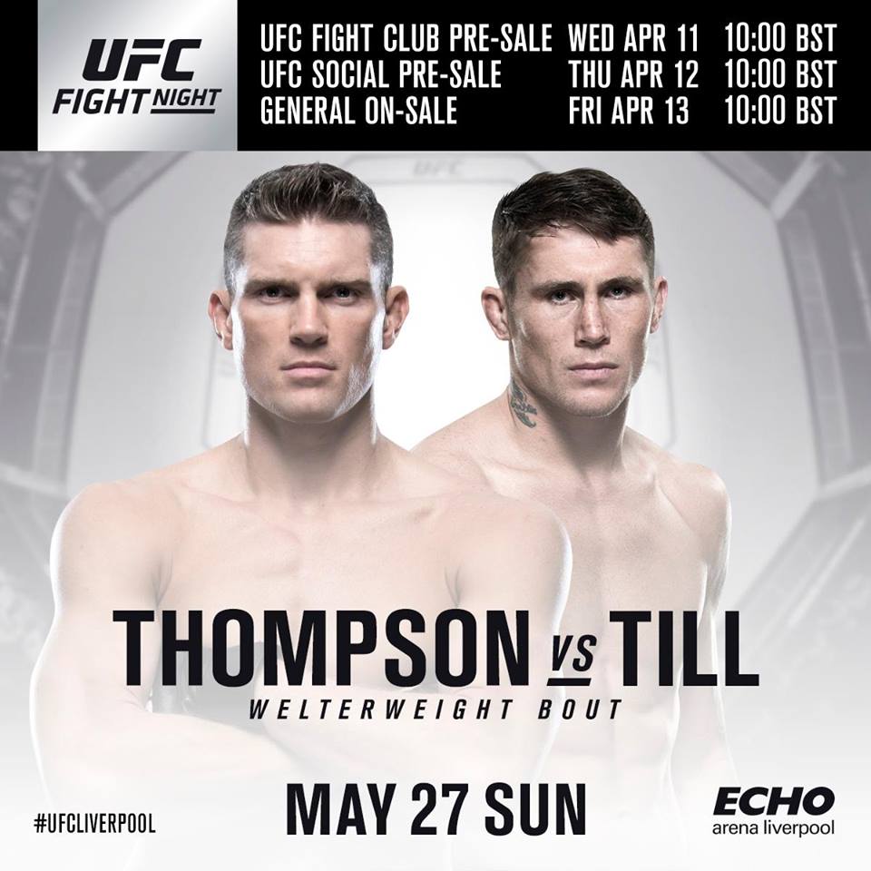 Se revela el póster oficial de UFC Liverpool | Superluchas