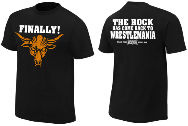 WWE Shop pone a la venta camiseta de The Rock