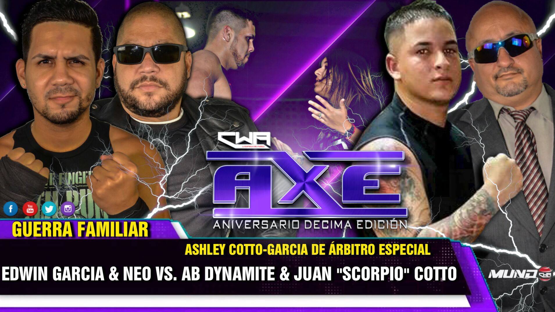 CWA: Cartelera “DÉCIMO ANIVERSARIO” - Solo quedan 3 Días - Star Roger ...