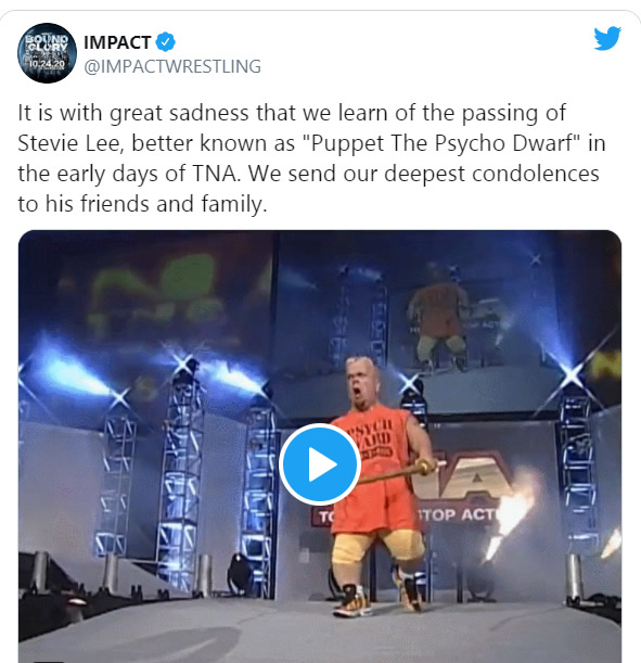 Fallece Stevie «Puppet» Lee, exluchador de TNA | Superluchas