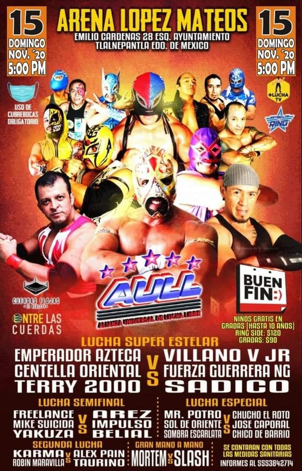 La Arena López Mateos presenta evento del «Buen Fin» | Superluchas