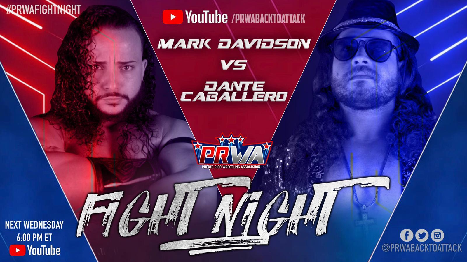 PRWA Fight Night Episodio 5 - Mark Davidson vs Dante Caballero ...