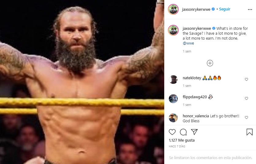 Jaxson Ryker: «No estoy acabado» | Superluchas