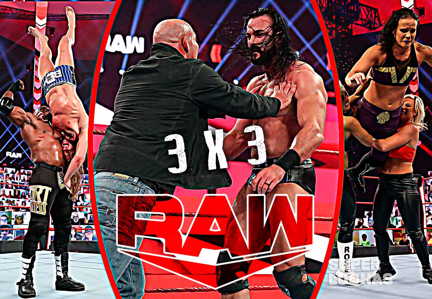 3 x 3: Lo mejor y lo peor de WWE Raw 4 de enero 2021 | Superluchas