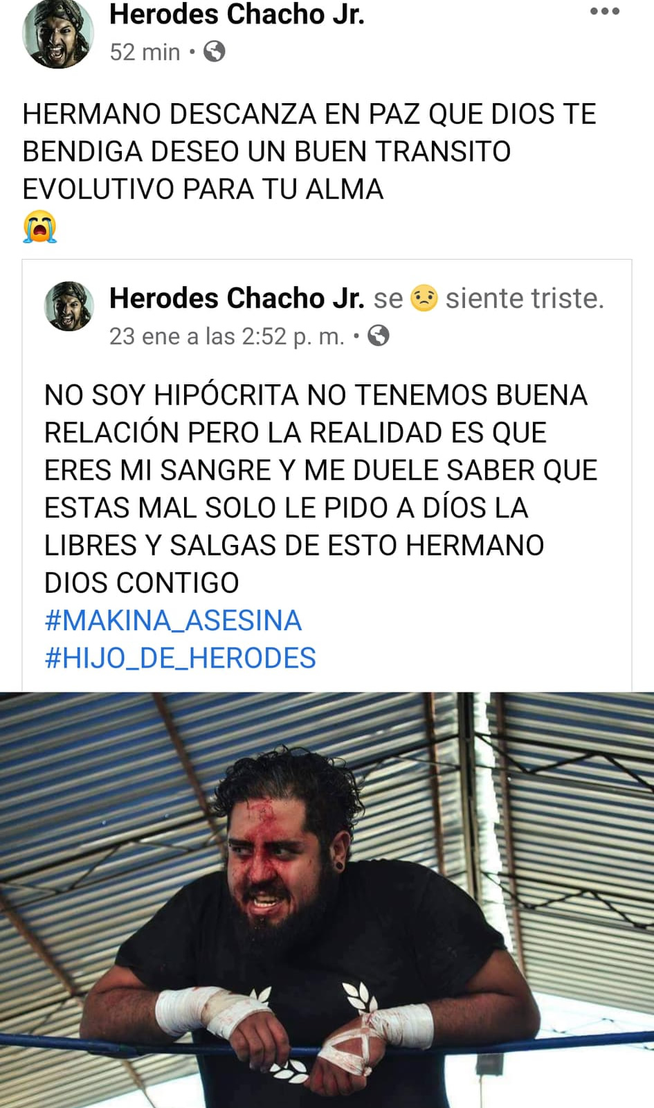 Falleció Mákina Asesina por COVID-19; hijo de Chacho Herodes | Superluchas