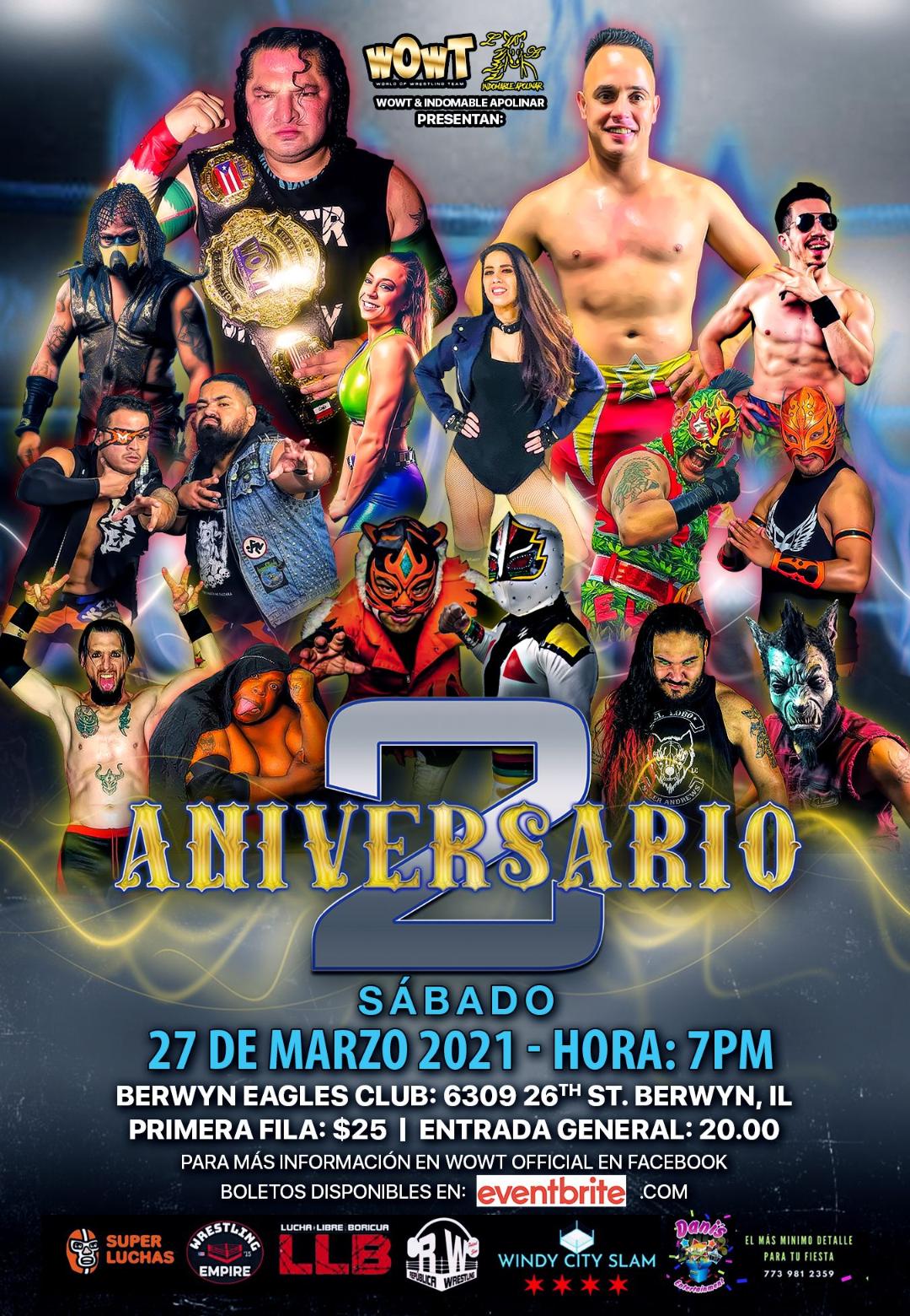 WOWT Presentan Aniversario 2 - Super Crazy defiende el Campeonato ...