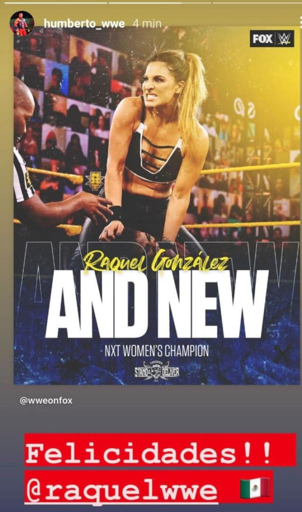 Raquel González, la campeona de NXT con raíces mexicanas | Superluchas