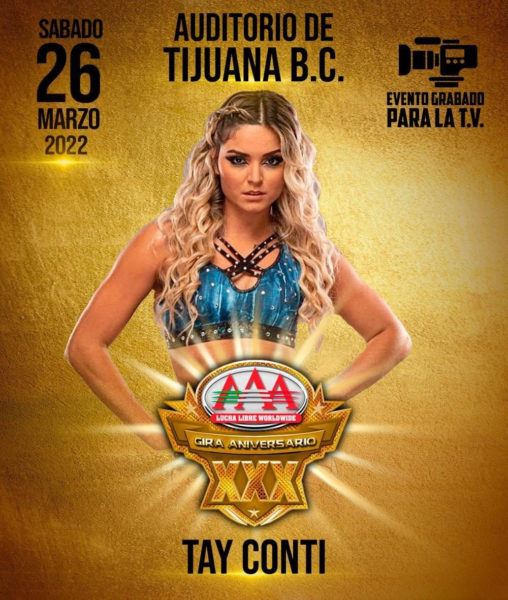 Tay Conti llegará a Lucha Libre AAA | Superluchas