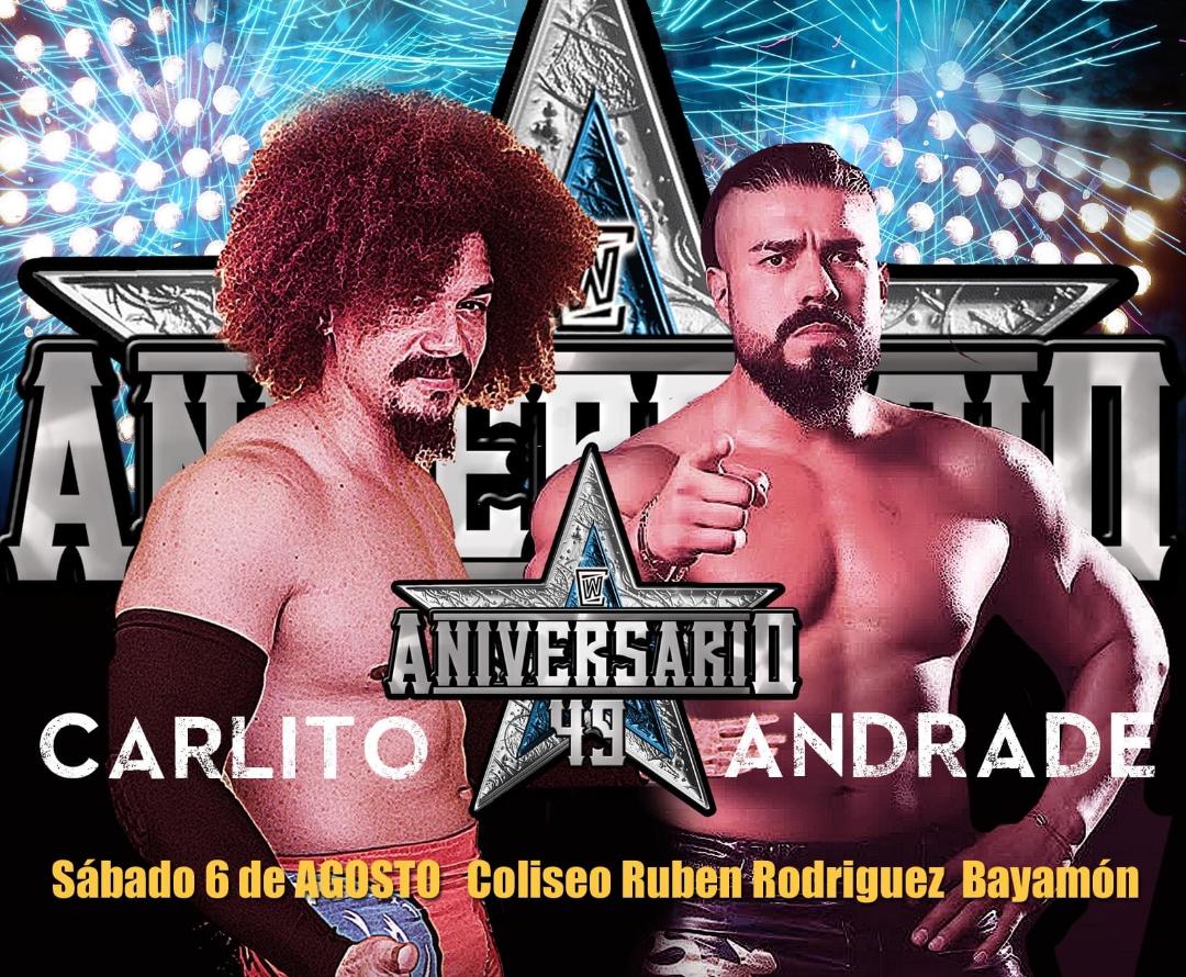 Primer encuentro confirmado para Aniversario 49: Carlito vs «El Ídolo ...