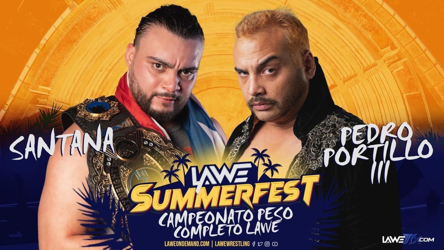 LAWE: Santana defiende el Oro ante Pedro Portillo III en SummerFest ...