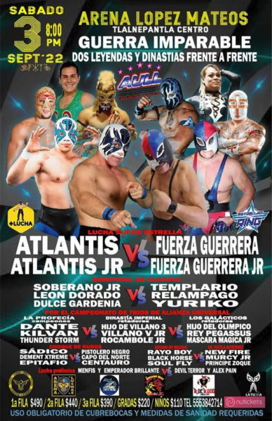 Rumbo al 89 Aniversario del CMLL, Atlantis y Fuerza Guerrera se ...