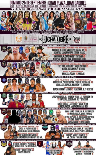 Se realizará maratónica función en Festival de Lucha Libre JRZ ...
