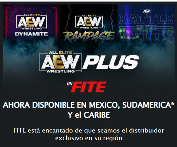 FITE oficializó transmisión de AEW en Latinoamérica | Superluchas
