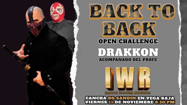 IWR: Cartel «Back to Back» El Cuervo vs Bellito | Superluchas