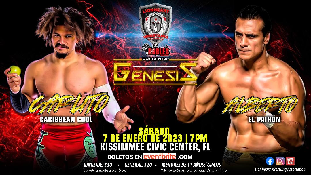 Cartelera para Genesis el 7 de Enero en Florida - Carlito vs Alberto ...