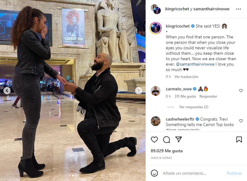 Ricochet y Samantha Irvine se van a casar | Superluchas