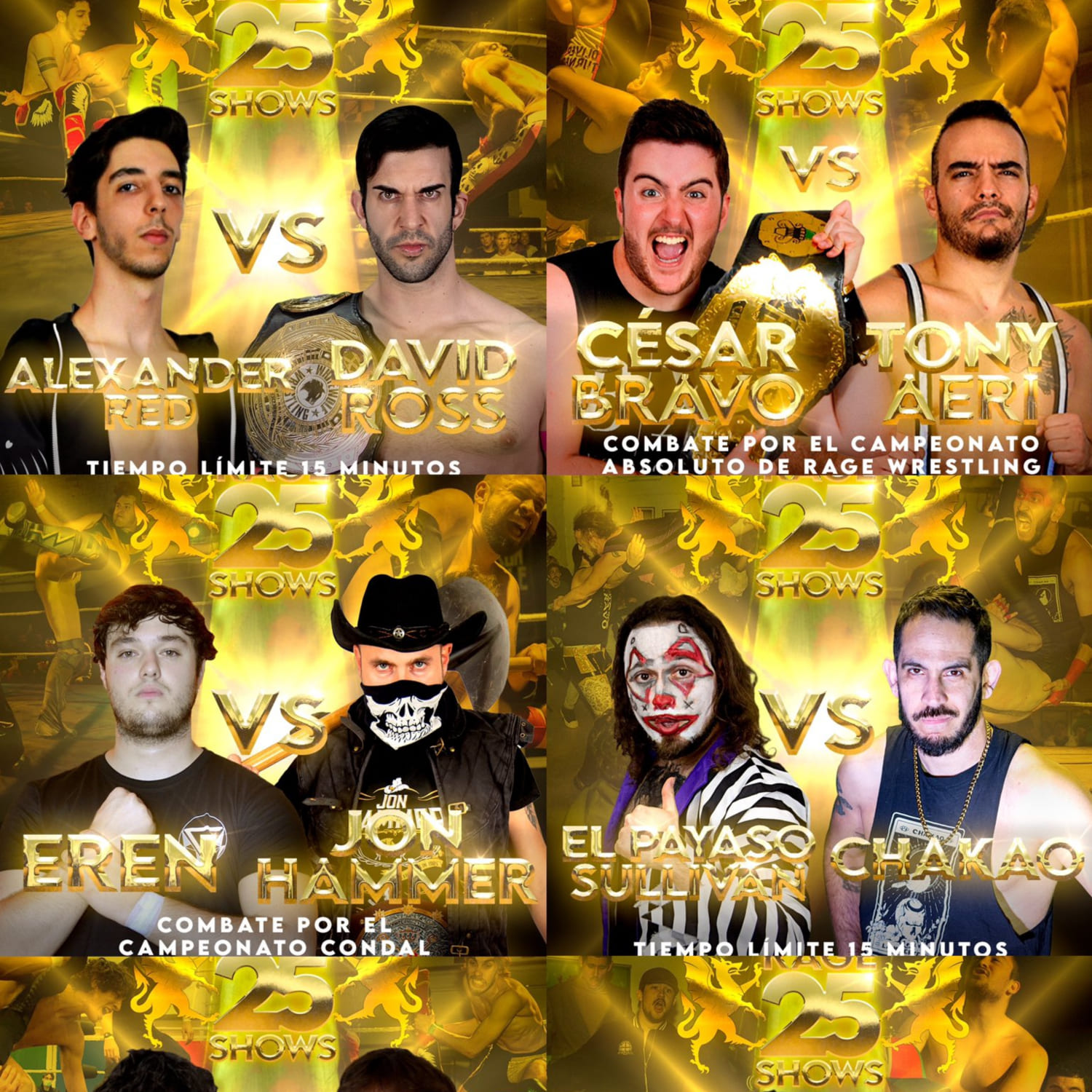 RAGE: 25 Shows | Resultados e imágenes | Superluchas