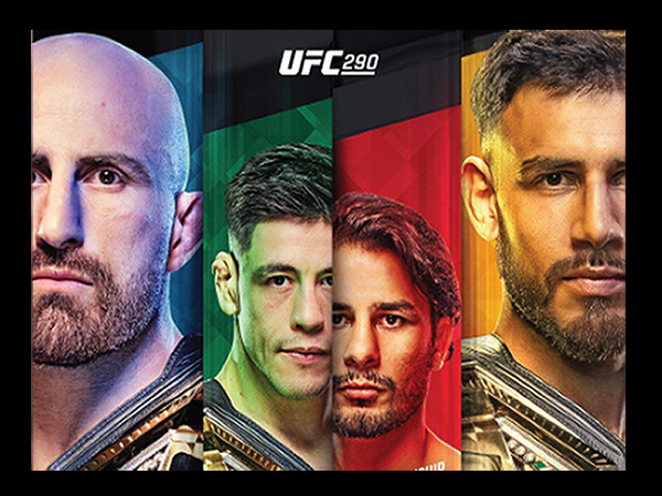 Cartel UFC 290: Volk vs Yair y Moreno vs Pantoja | Superluchas