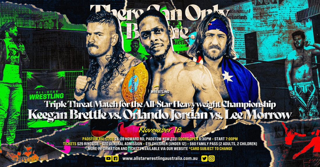 Resultados All Star Wrestling Australia 18 de noviembre 2023