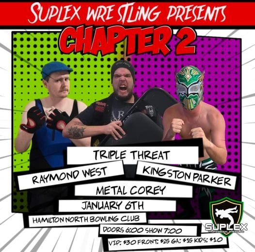 Resultados SUPLEX Pro Wrestling 7 de enero 2024 | Superluchas